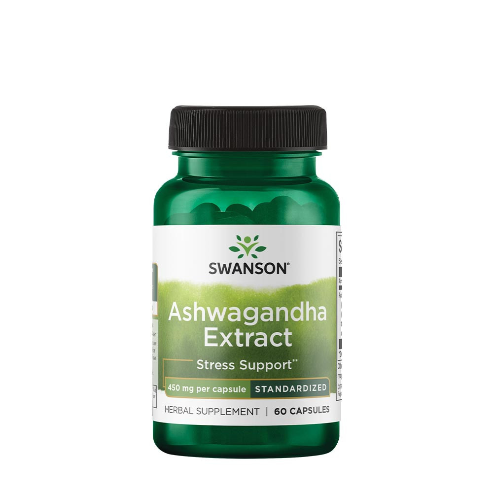 Swanson Ashwagandha Extract - Standardized 450 MG (60 Capsul Swanson Ashwagandha Extract - Standardized 450 MG (60 Capsul